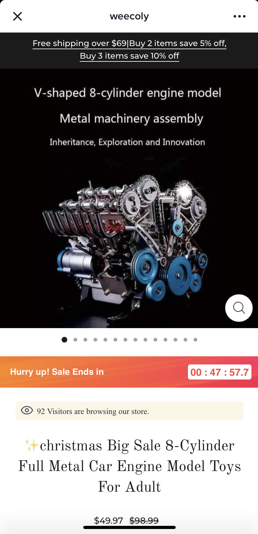 Another Scam? 8 Cylinder Engine Model Kit Adult (Weecoly) – Life After 40